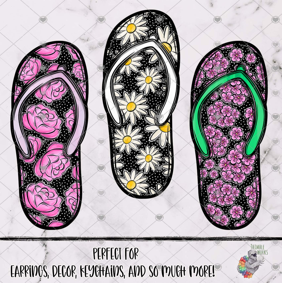 Birth Month Flip Flop Design Bundle 2 – ThimbleWorks