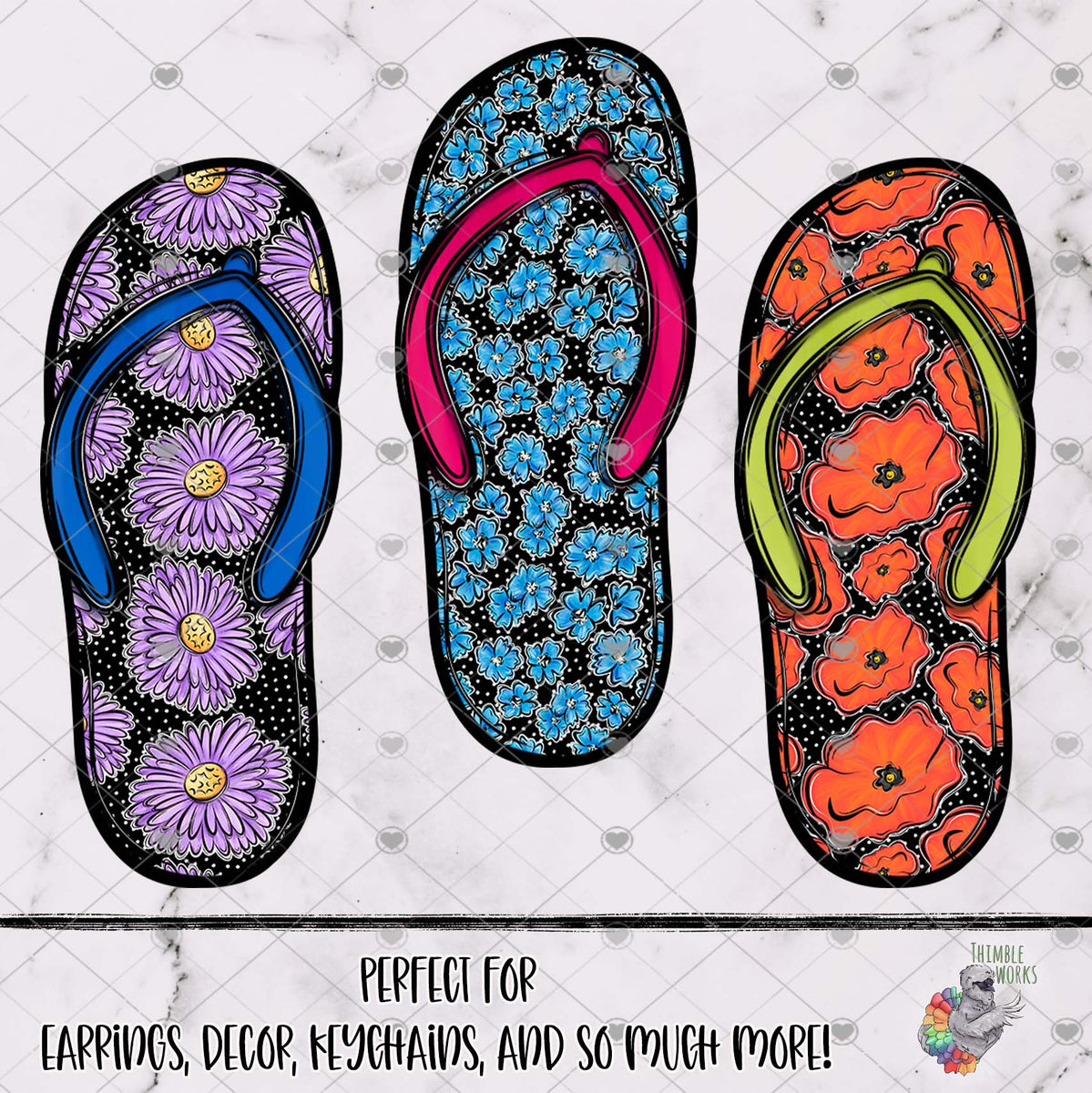 Birth Month Flip Flop Design Bundle 3 – ThimbleWorks