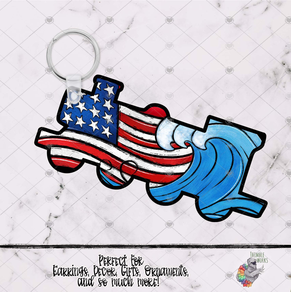 Blue Wave Train Design – ThimbleWorks