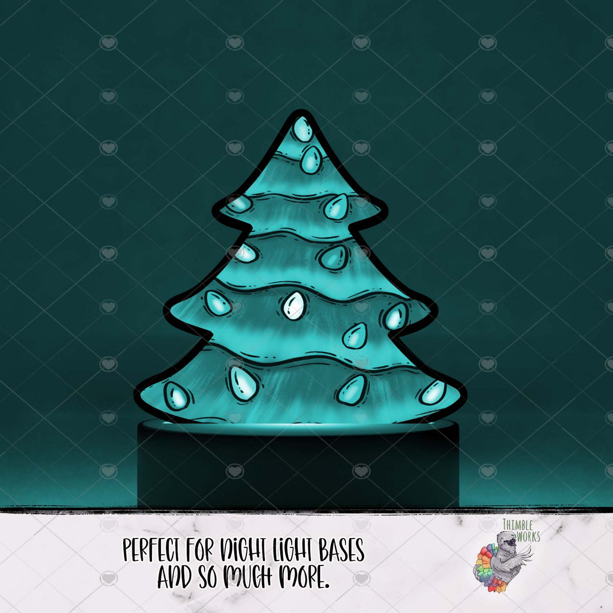 Ceramic Christmas Tree Light Base Design – ThimbleWorks