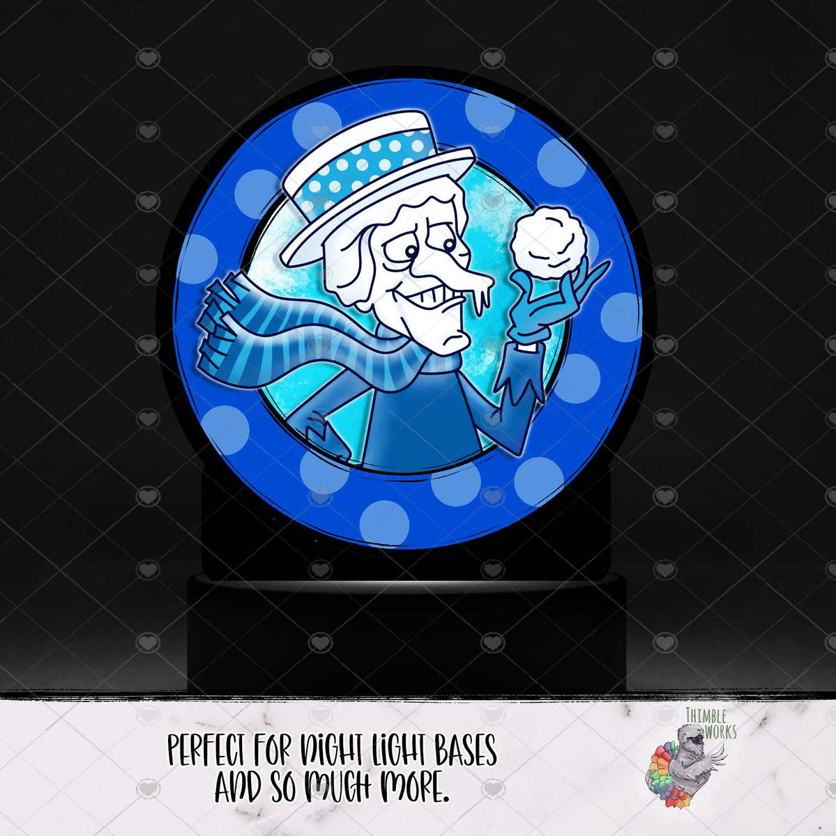Snow Miser Round Light Base Design – ThimbleWorks