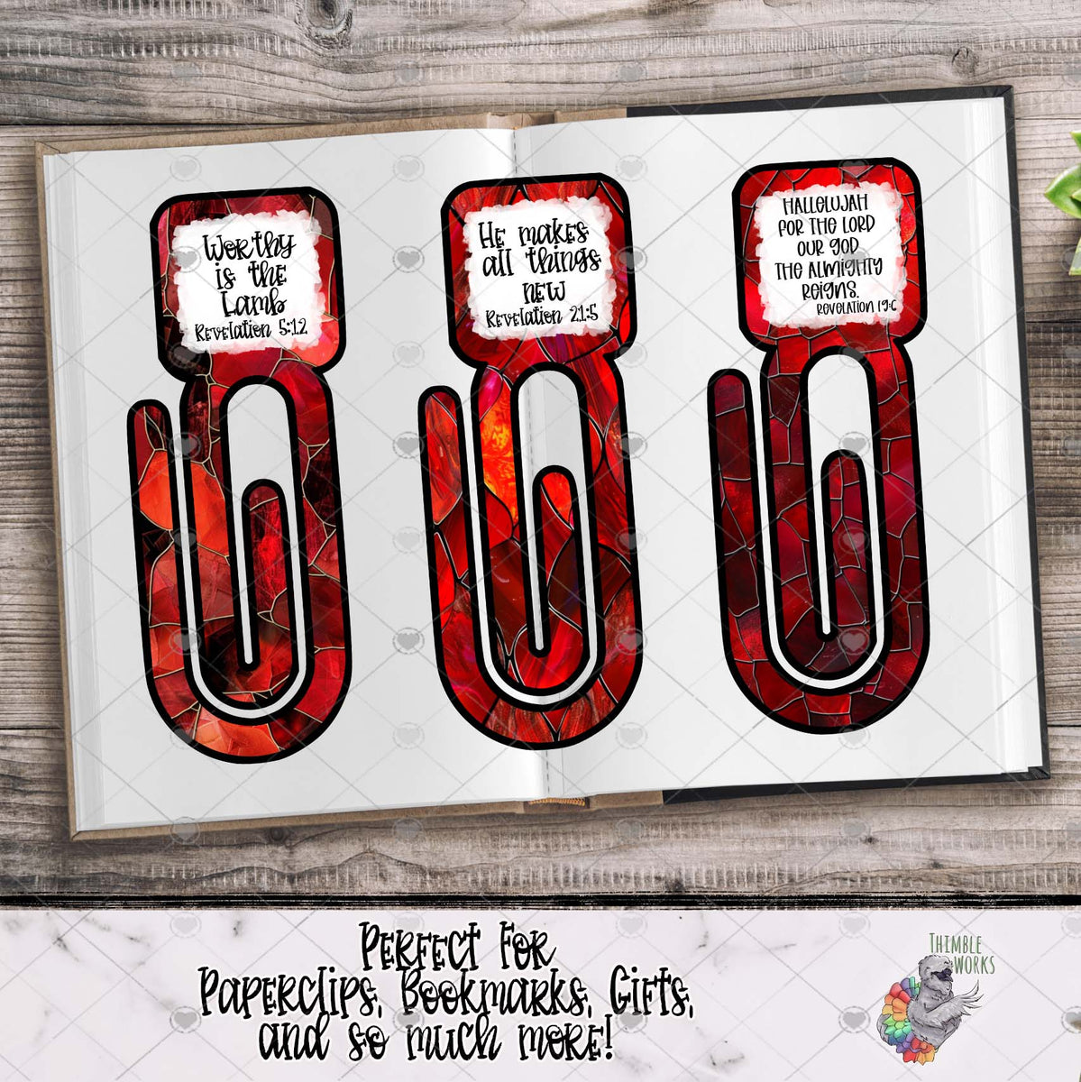 Bible Bookmark Paperclip Design Bundle 2 – ThimbleWorks
