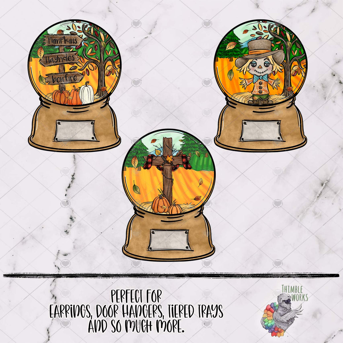 Fall Snow Globe Design Bundle – ThimbleWorks