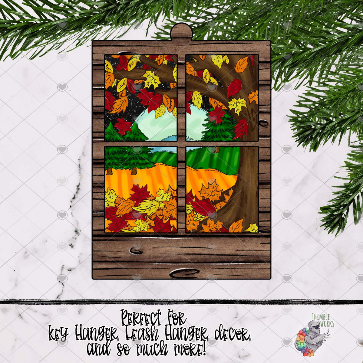 Autumn Scene Window Frame Sublimation Design – ThimbleWorks