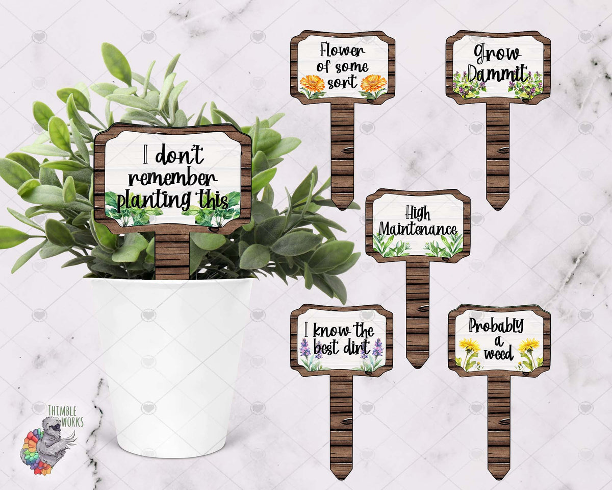 Funny Garden Stake Design Bundle – ThimbleWorks
