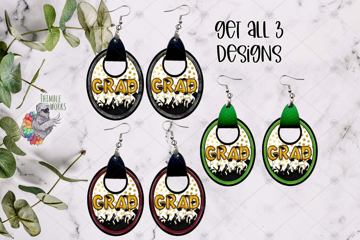 Graduation Oval with Leather Design Bundle – ThimbleWorks