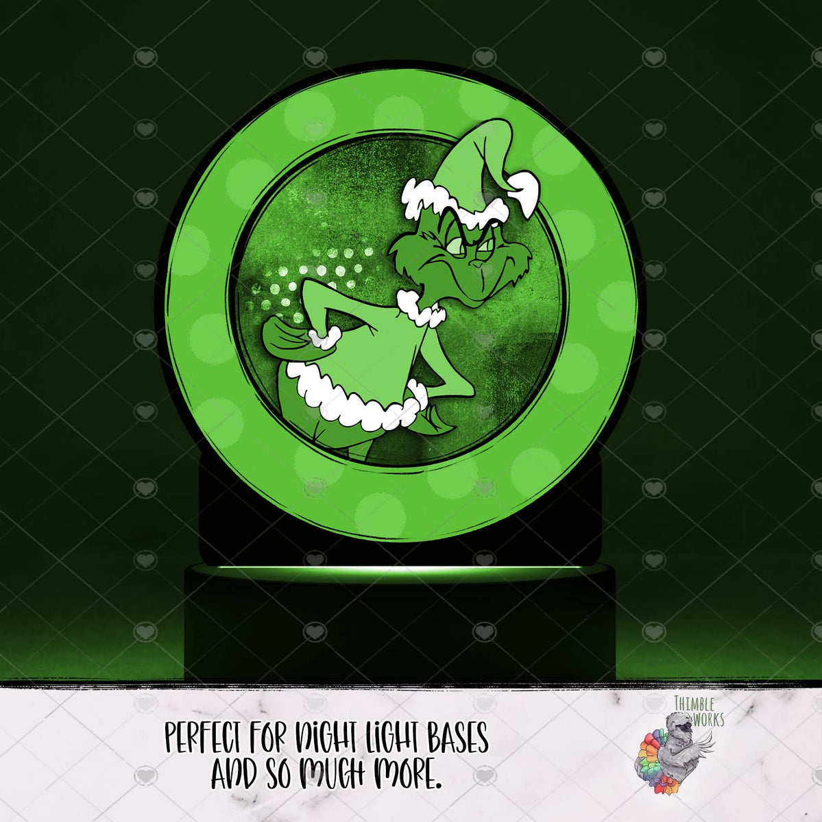 Green Guy Round Light Base Design – ThimbleWorks
