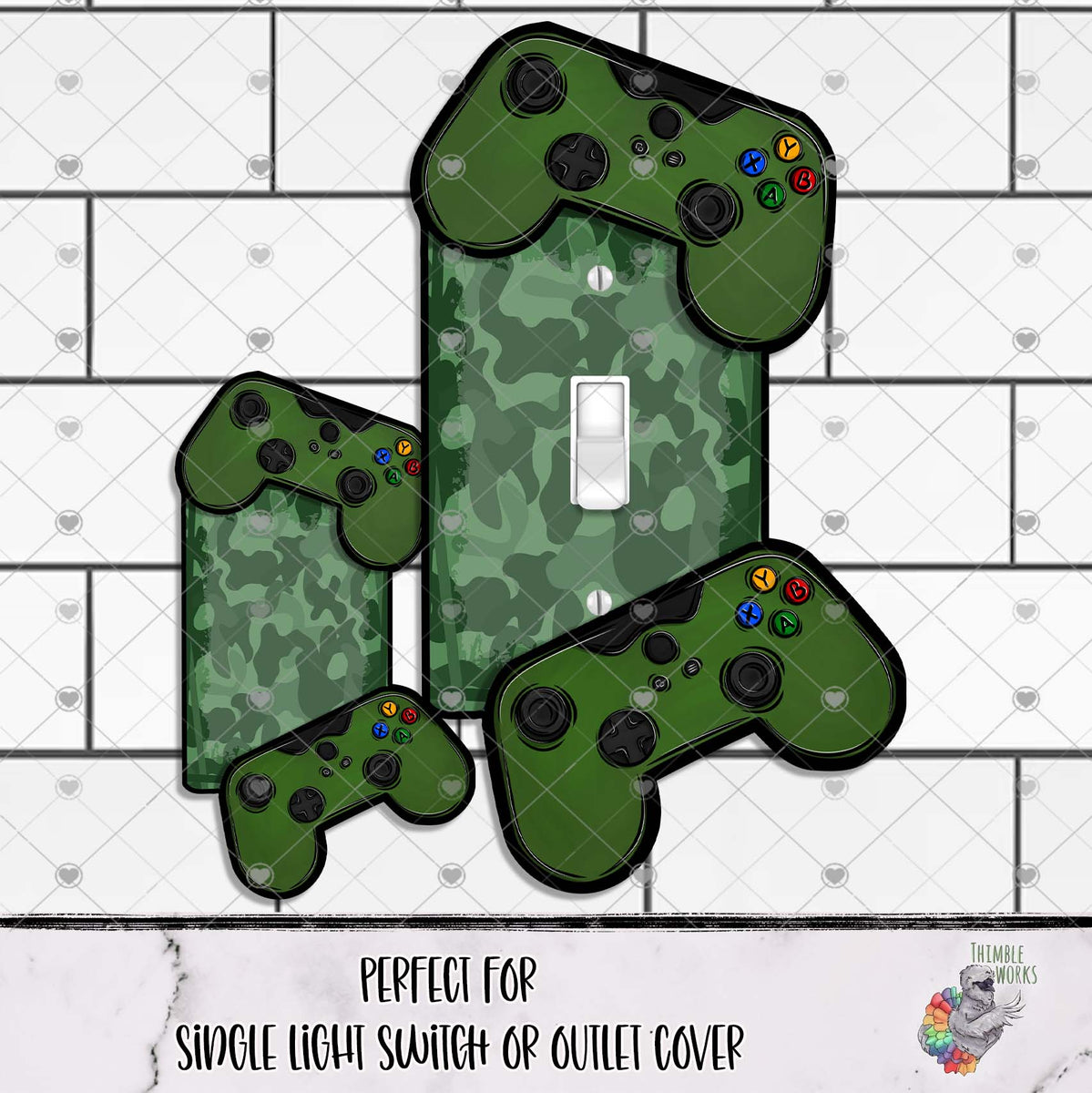 Military Game Controller Outlet Cover Design – ThimbleWorks