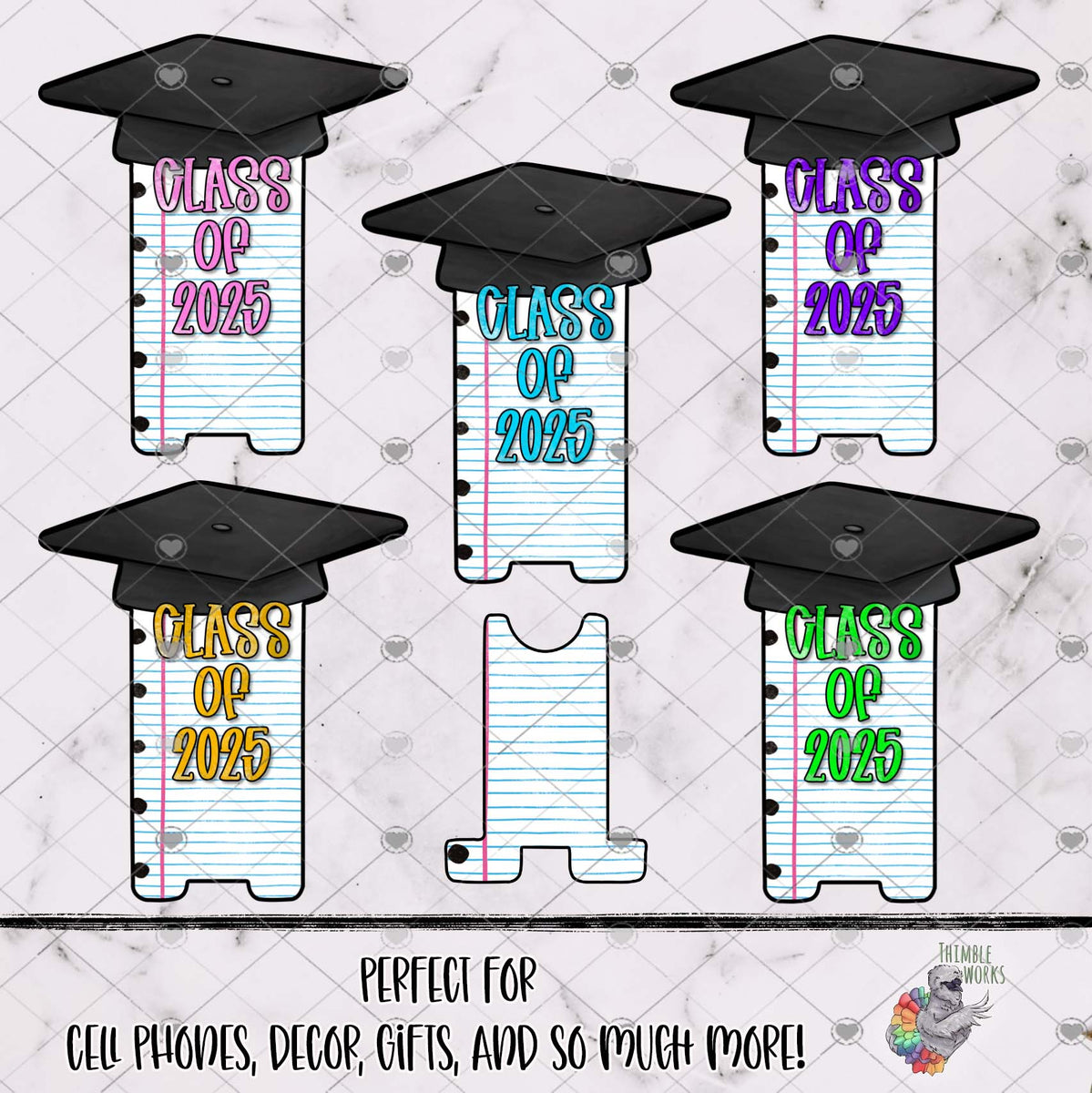 Light Graduation Cap 25 Cell Phone Stand Design Bundle – ThimbleWorks
