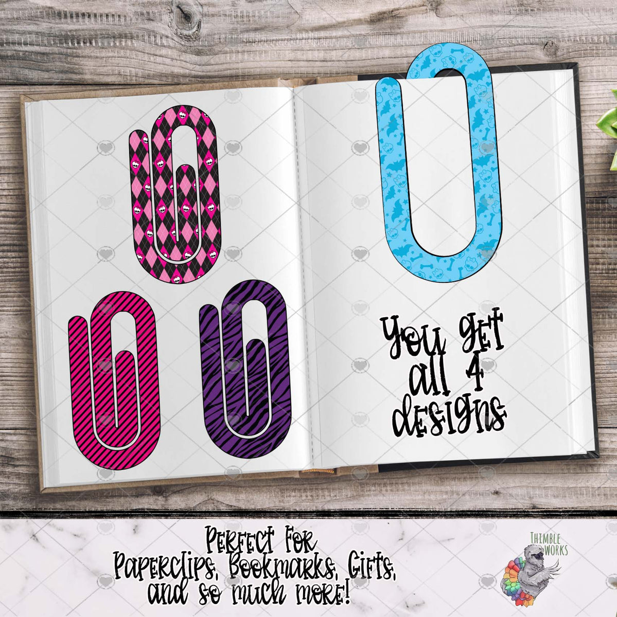 Neon Halloween Paperclip Design Bundle – ThimbleWorks