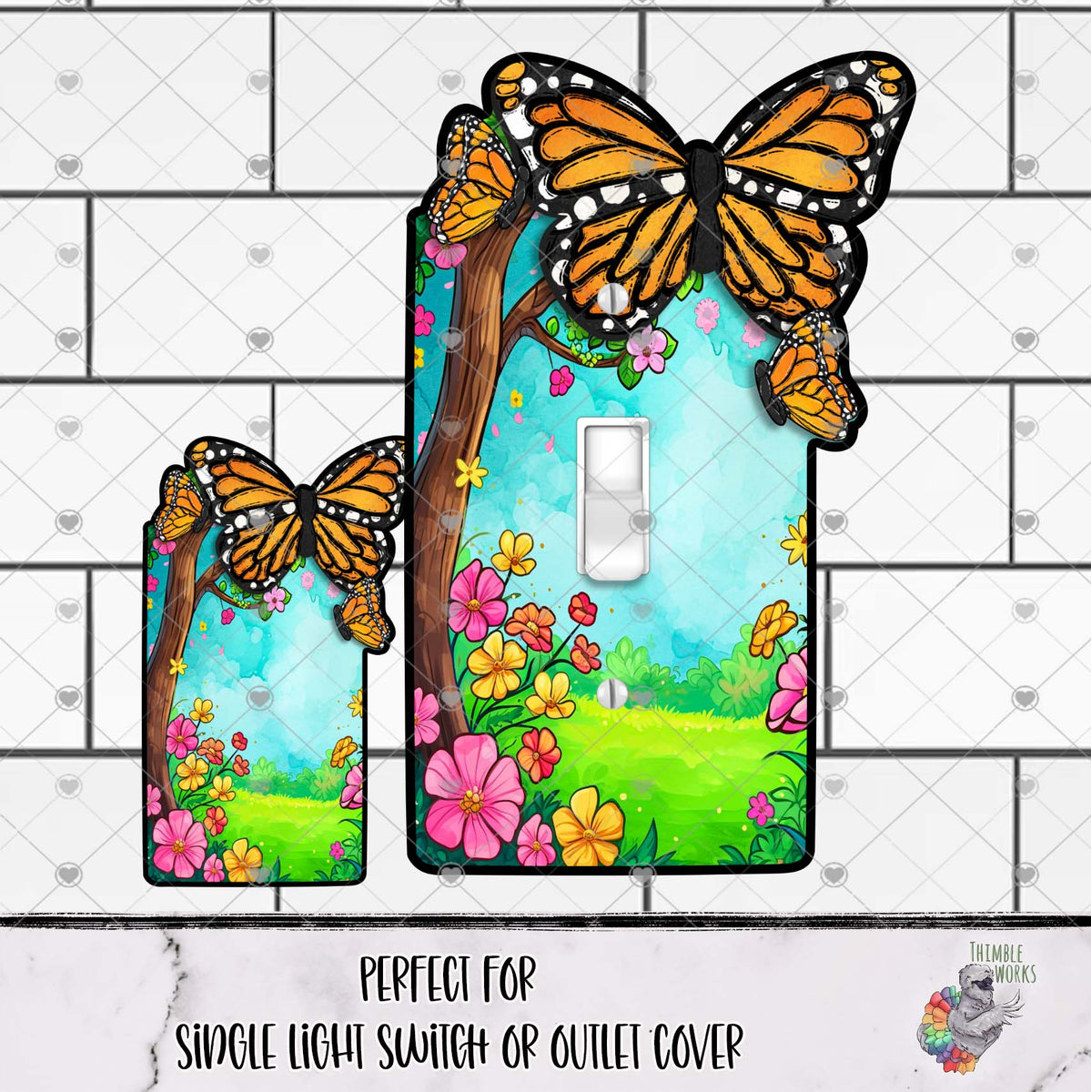 Monarch Butterfly Outlet Cover Design – ThimbleWorks