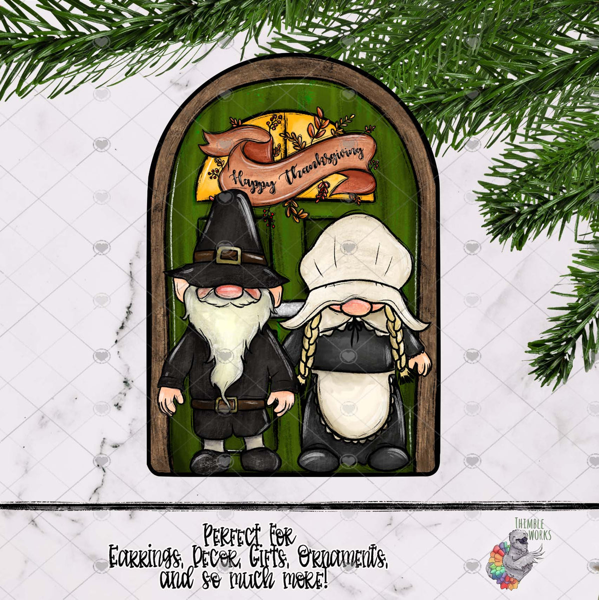 Thanksgiving Pilgrims Interchangeable House Door – ThimbleWorks