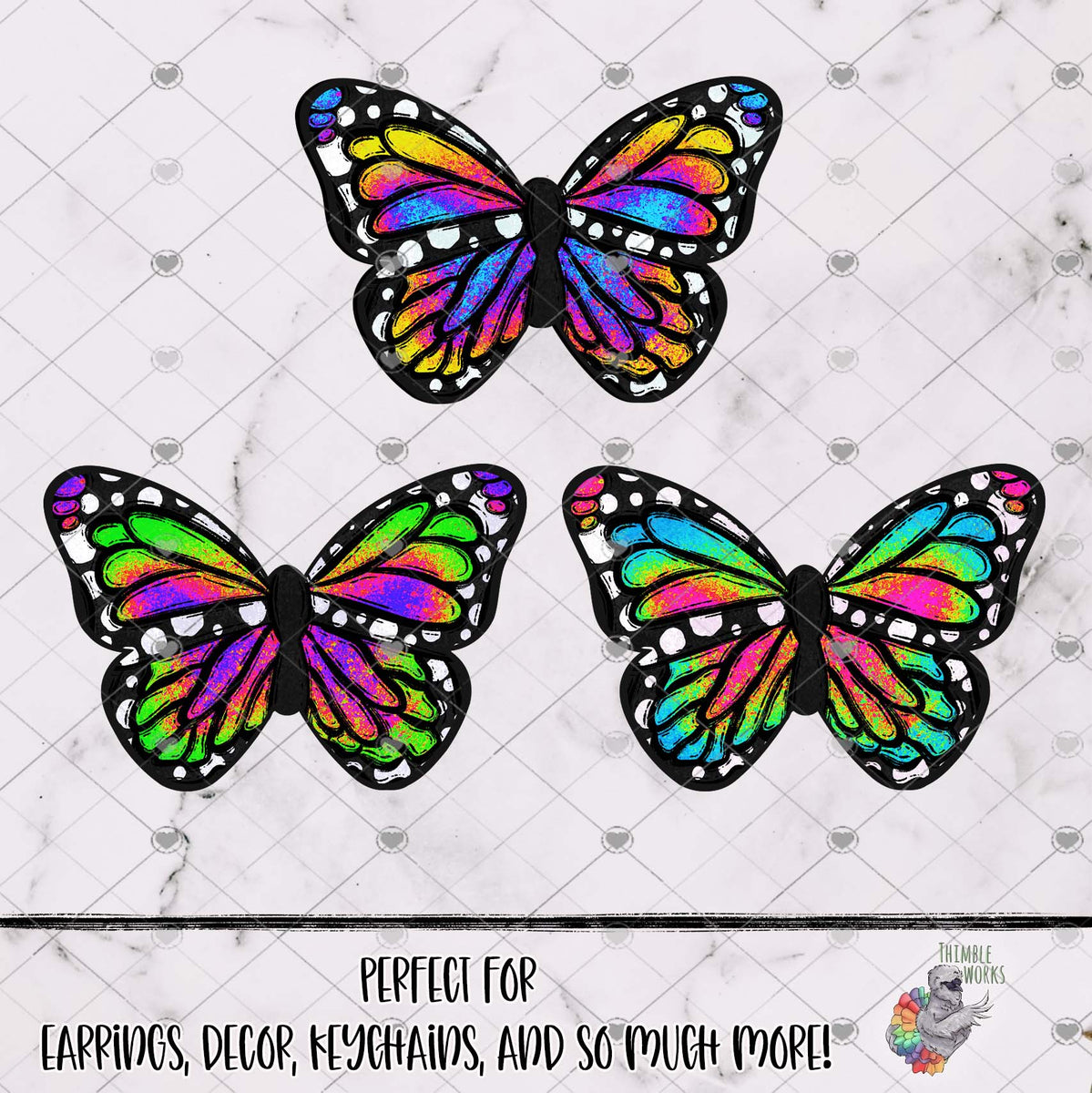 Oil Slick Butterfly Design Bundle – ThimbleWorks