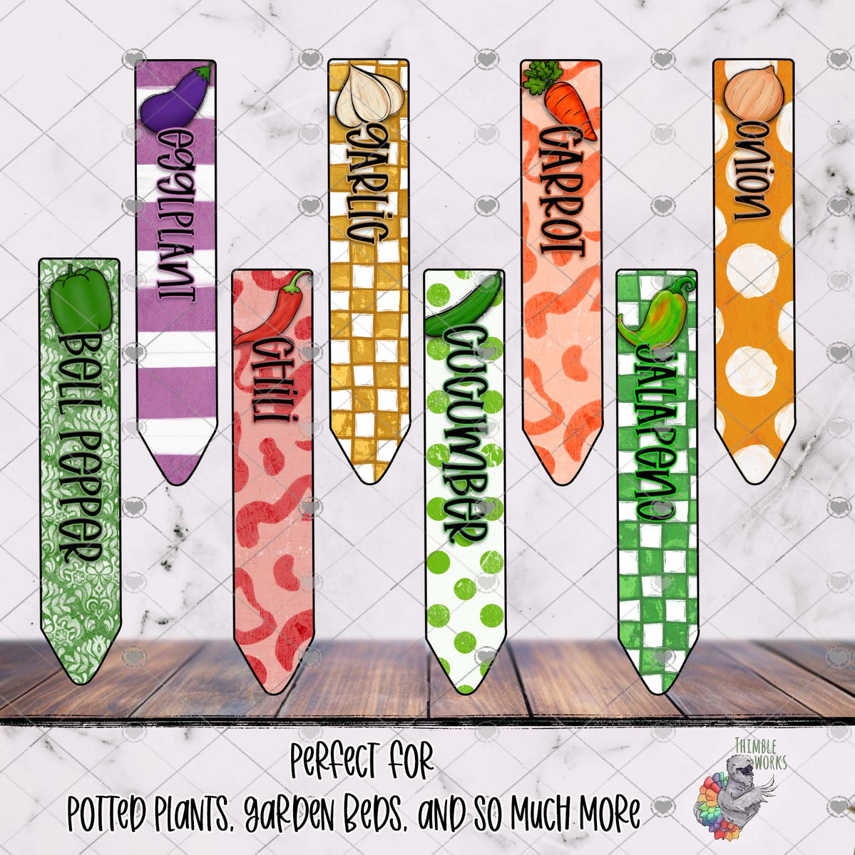 Vegetable Garden Stick Design Bundle 1 – ThimbleWorks