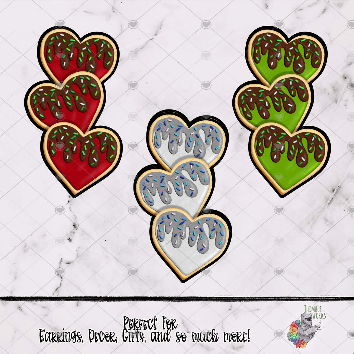 Sugar Cookie Trio Hearts Design Bundle – ThimbleWorks
